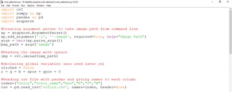 Project In Python Colour Detection Using Pandas Opencv Dataflair