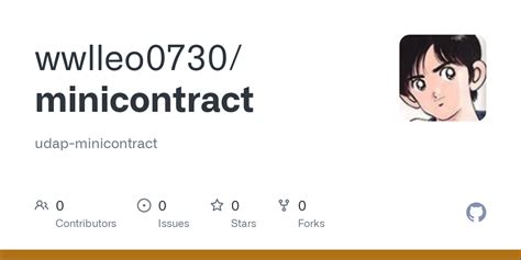Github Wwlleo0730 Minicontract Udap Minicontract