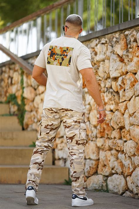 Gingtto Mens Camouflage Cargo Pants Khaki For Sale Gingtto