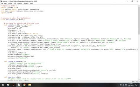 Python Program To Pyclock Gui App Using The Python Tkinter Kashipara