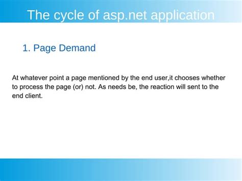 The Life Cycle Of Dot Net Application Ppt