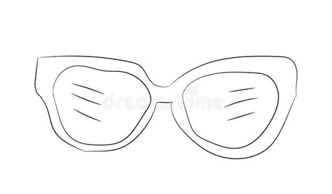 Glasses Lines Vector Stock Vector Illustration Of Silhouette 120164209