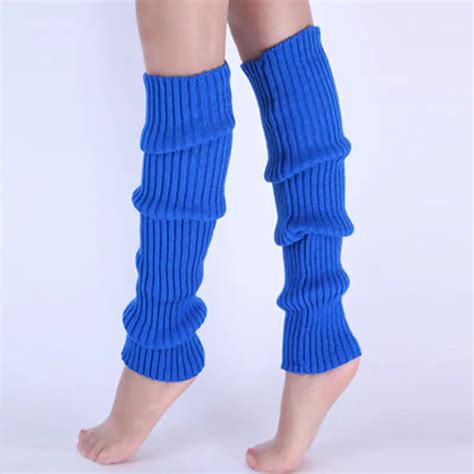 Classic Knit Leg Warmers Rib Knit Knee High Leg Warmer Socks Temu
