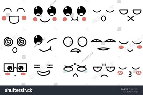 Drawing Facial Expressions Chart