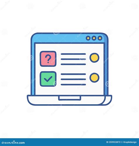 Online Quiz File Folder With Question Mark Icon Royalty Free Stock