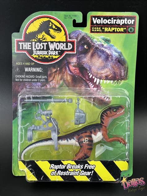 1996 Jurassic Park Lost World Velociraptor Code Name Raptor Site B