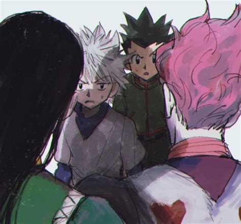 Killua Zoldyck Gon Freecss Hisoka Morow And Illumi Zoldyck Hunter X Hunter Drawn By
