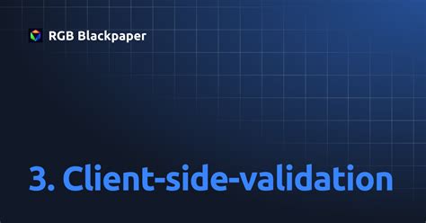 3 Client Side Validation Rgb Blackpaper