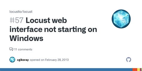 locust web interface not starting on windows · issue 57 · locustio