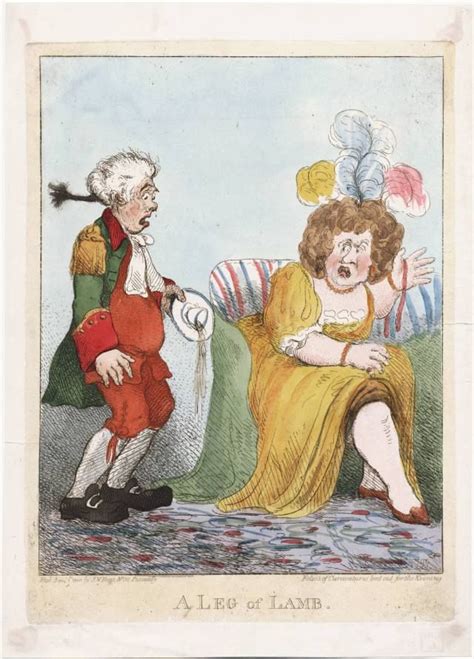 A Leg Of Lamb Woodward 1799 Satirical Cartoons Polite Society William