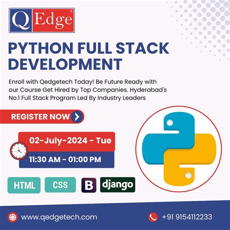 Qedge Technologies On Linkedin Python Fullstackdevelopment