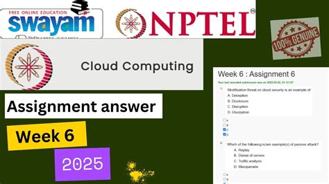 nptel cloud computing week 6 assignment 6 answers solution quiz 2025 jan swayam