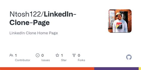 GitHub Ntosh LinkedIn Clone Page LinkedIn Clone