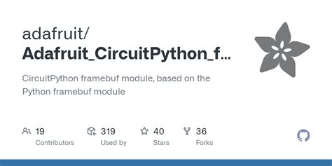 Github Adafruitadafruitcircuitpythonframebuf Circuitpython Framebuf Module Based On The