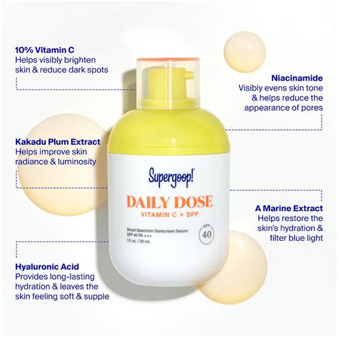 Supergoop Daily Dose Vitamin C Serum With Spf 40 The Summit