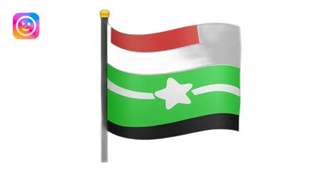 Make A Flag Black On Bottom White In Middle And Green On Top Ln The