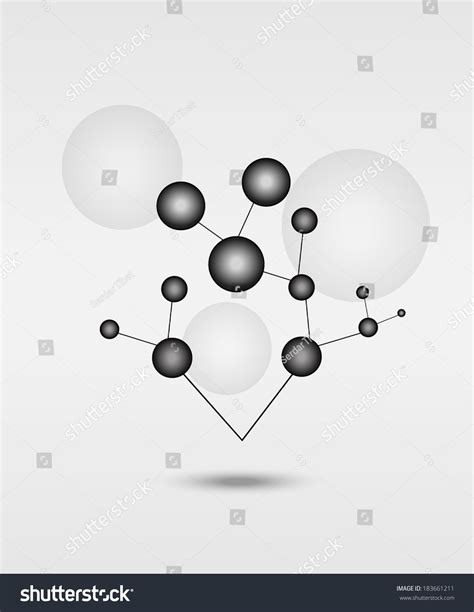 Vector Molecular Structure Design Stock Vector Royalty Free 183661211 Shutterstock