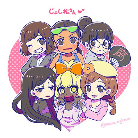 Jyushiko Todoko Ichiko Choroko Karako And More Osomatsu San Drawn By Nightcat Danbooru