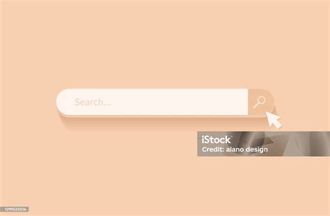 검색 막대 디자인 요소입니다 웹 사이트 및 Ui 모바일 앱에 대한 검색 모음 벡터 일러스트레이션 검색창에 대한 스톡 벡터 아트