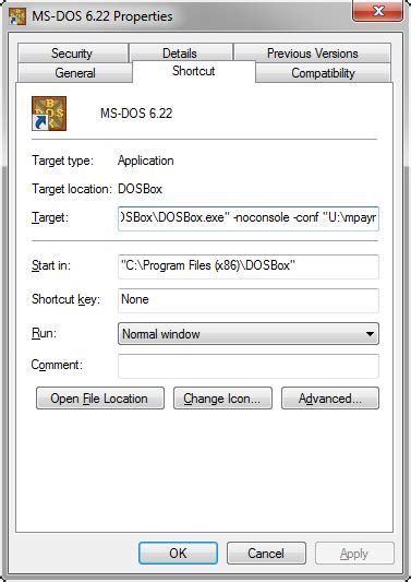 Installing MS DOS In DOSBox
