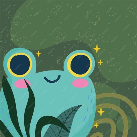 Premium Vector Frog And Leaf