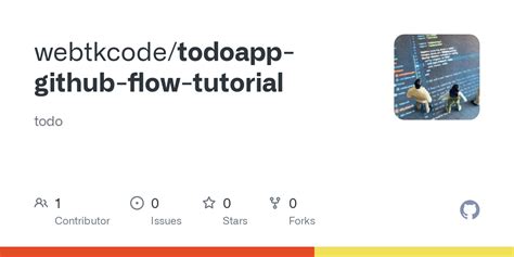 Github Webtkcode Todoapp Github Flow Tutorial Todo