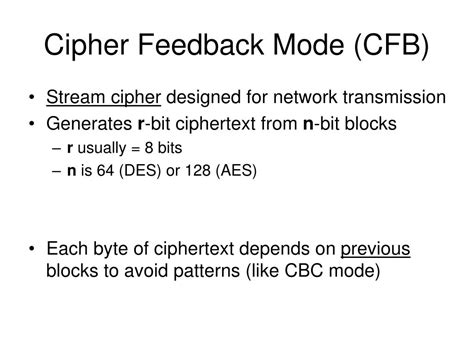 Ppt Block Cipher Transmission Modes Powerpoint Presentation Free