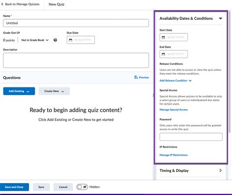 Create A Quiz PPSC ELearning Knowledge Base Support