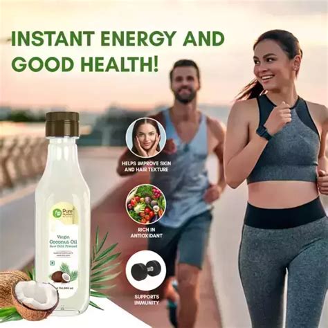 Pure Nutrition Raw Cold Pressed Virgin Coconut Oil 100 Edible Uses