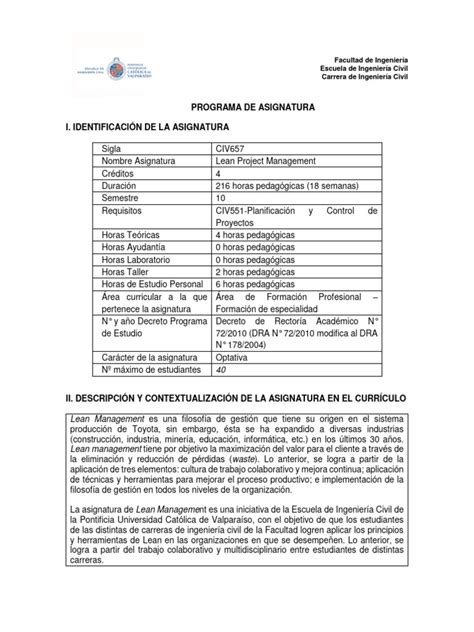 Civ657leanprojectmanagement1 Descargar Gratis Pdf Lean
