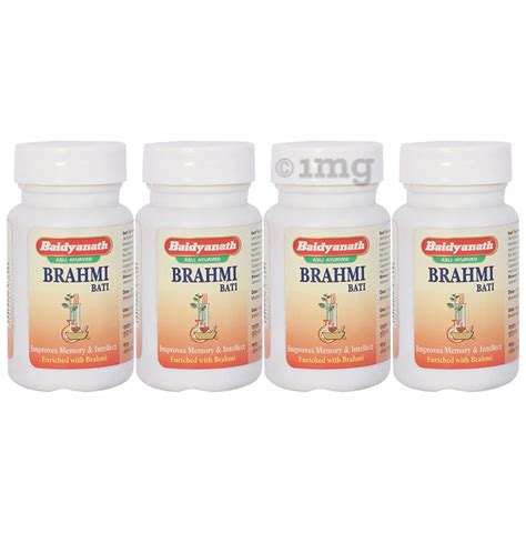 Baidyanath Jhansi Brahmi Bati Tablet 80 Each Buy Combo Pack Of 4 0