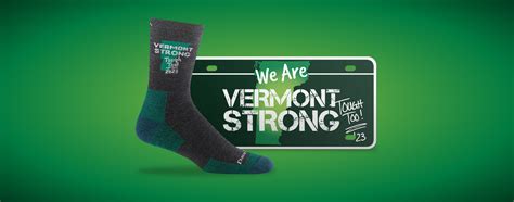 Vermont Strong Sock And License Plate Darn Tough