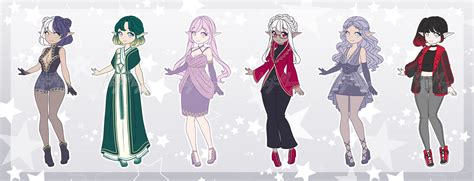 Elf Girl Adoptable Batch Closed By Minty Mango On Deviantart