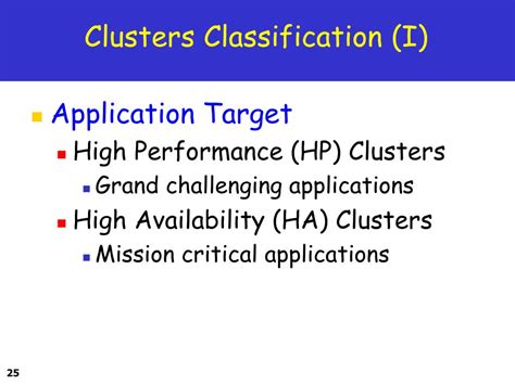 Ppt High Performance Cluster Computing Architectures And Systems