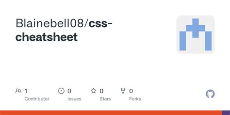 Github Blainebell08css Cheatsheet