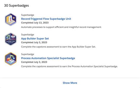 Kendall Pidgeon On Linkedin Trailhead Salesforce Superbadges Appbuilder Automation