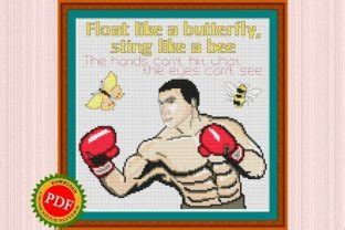 Boxing Cross Stitch Pattern Boxer Graphic By LarisaStitch Creative