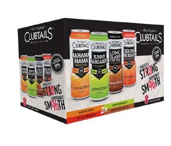Clubtails Cocktail In A Can Variety 8pk 16oz Cans Shenango Beverage