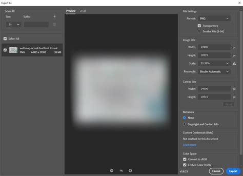 Help Exporting A Super Large File R PhotoshopTutorials