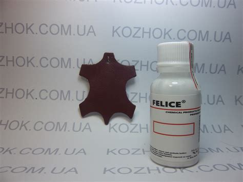 Краска для Кожи Felice Цв Бордово Коричневый Для Обуви гладкой Кожи Кожгалантереи Кожаной