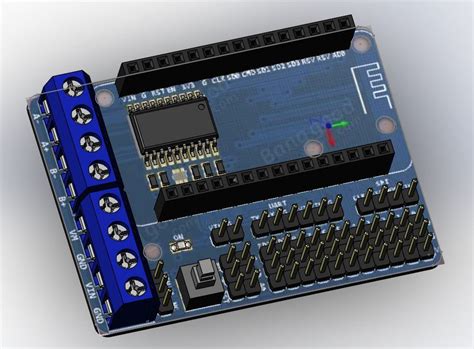 Motor Shield L293d Diy Robot For Nodemcu Esp 12e Esp8266 Wifi Lua