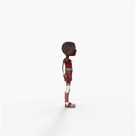 Warrior Girl 3d Model Turbosquid 2136859