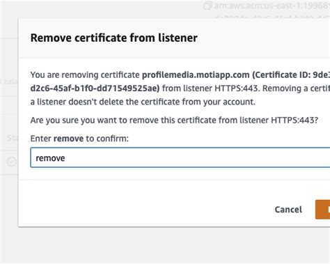 Aws Deleting Disassociate Certificate From Loadbalancer Learn Code