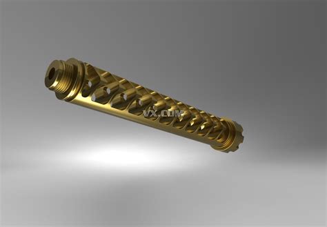 枪支消音器管igesigs军用器械3d模型图纸下载微小网