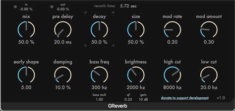 Greverb Free Algorithmic Reverb Vst Au Free Vst Hub