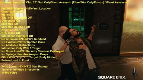 Hitman Bangkok Club 27 Suit Onlysilent Assassin Fibre Wire Only
