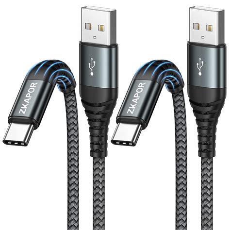 Zkapor Extra Long Usb C Cable 2pack 3m Usb C Charger Cable Nylon
