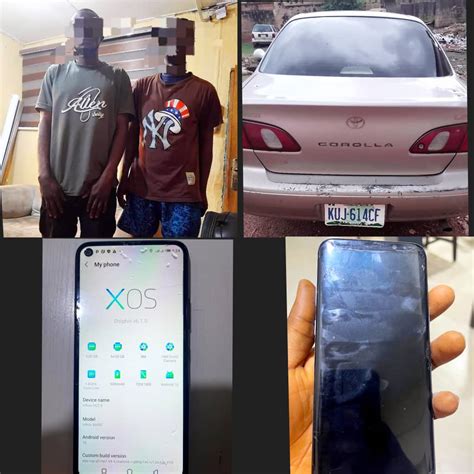 Enugu Police Operatives Arrest Two Male Suspects For Car Breaking And