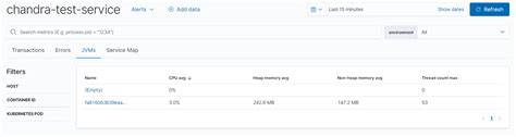 Kibana APM UI JVMs Listing Empty JVM Kibana Discuss The