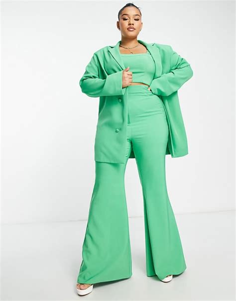 Asos Luxe Curve Abito Coordinato Verde Asos